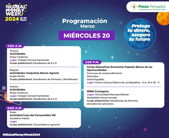 Agenda SFC Global Money Week 2024